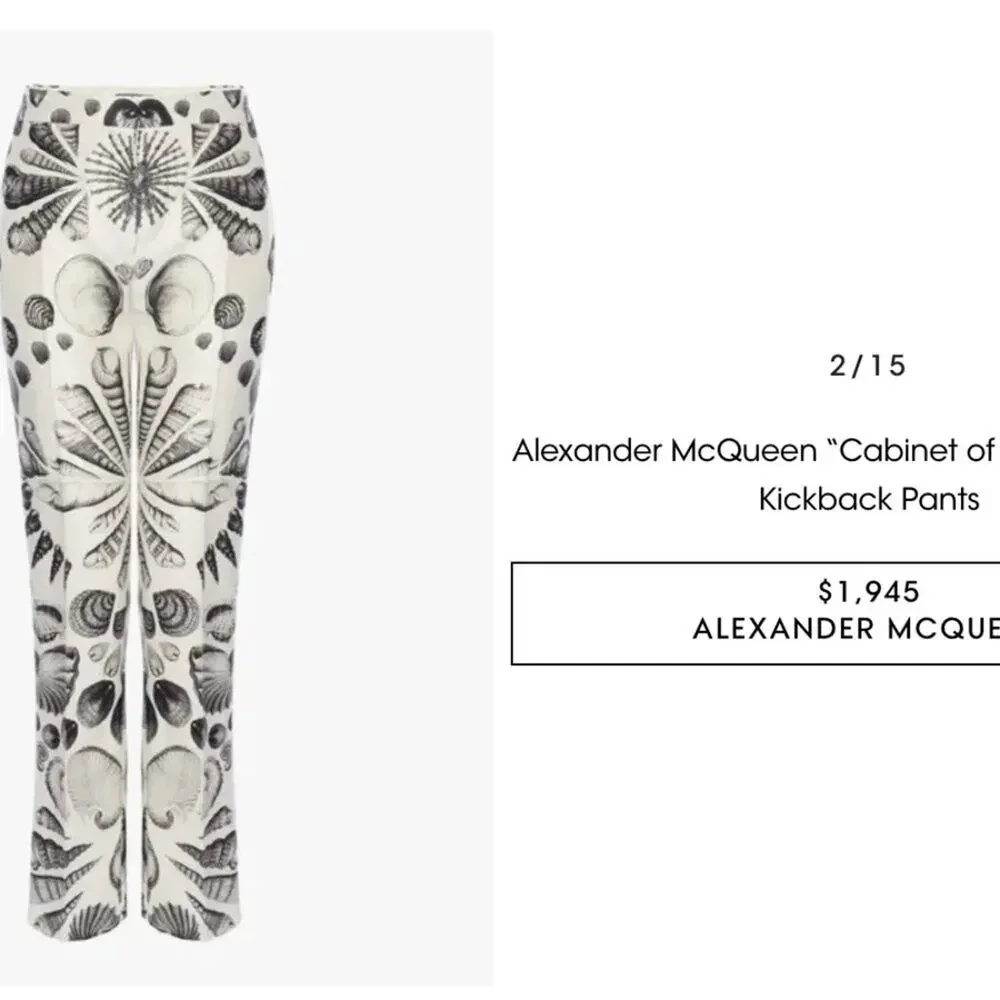 Alexander McQueen | Pants & Jumpsuits | Alexander Mcqueen Cabinet Of ...